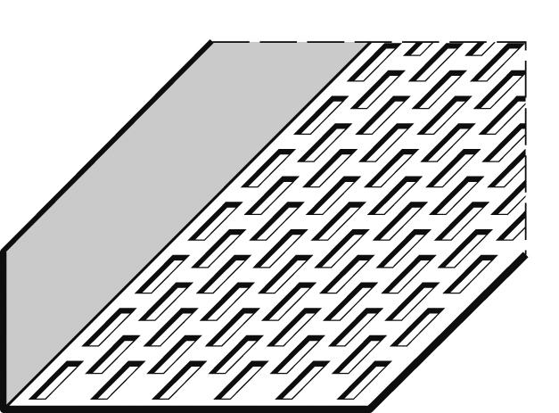 Profilé alu perforé (grille d'aération anti-rongeurs) CEDRAL 2,5 m