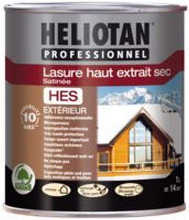 Lasure Satin HES Haut Extrait Sec Héliotan Professionnel Chêne Foncé 1L