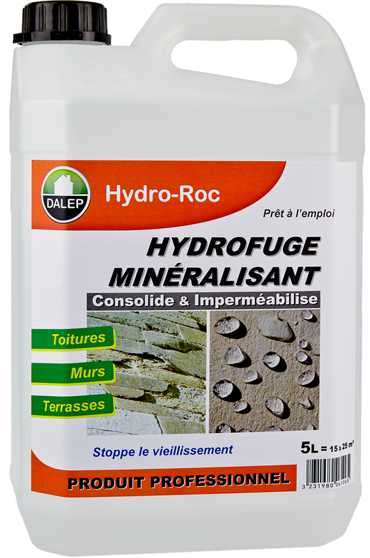 Hydrofuge minéralisant HYDROROC Bidon 5 litres pour 15 à 25 m2
