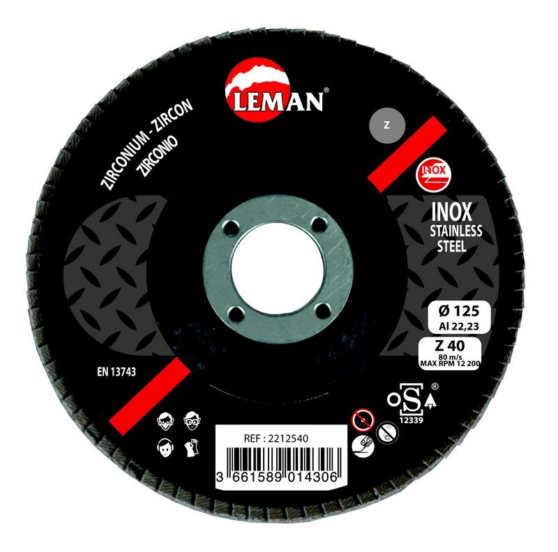 DISQUE LAMELLE PLAT 115 GRAIN 60 ZIRCONIUM