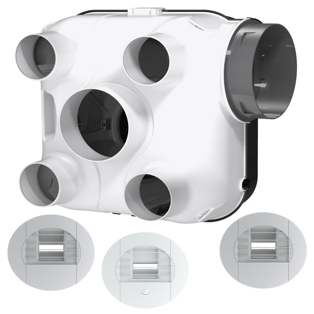 KIT VMC GREEN AIR HYGRO AVEC BOUCHE A PILE - SIMPLE FLUX