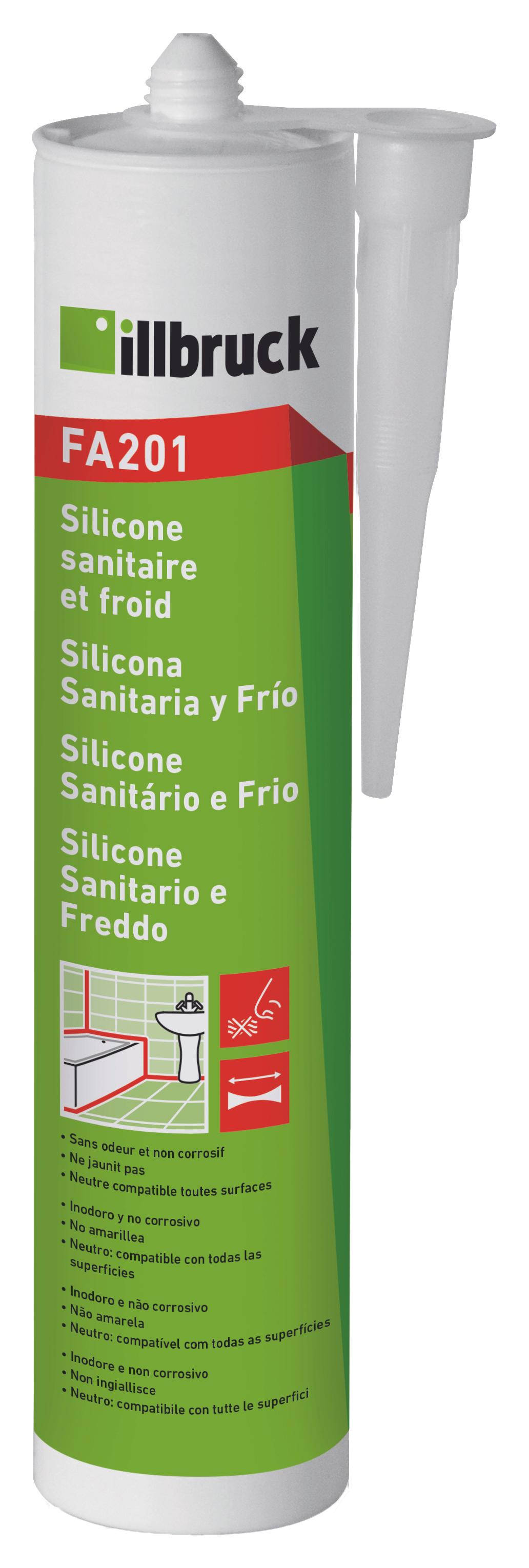 Silicone Sanitaire & Froid illbruck FA201 transparent 310ml