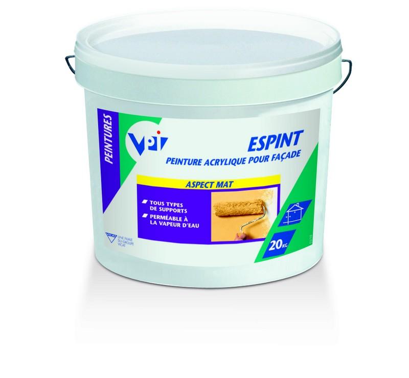 PEINTURE DE FACADE ACRYLIQUE ESPINT BLANC R901 - SEAU DE 20 KG